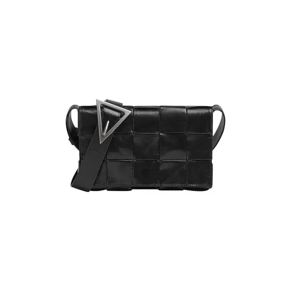 Bottega Veneta Paper Calf Mini Cassette Bag - Black