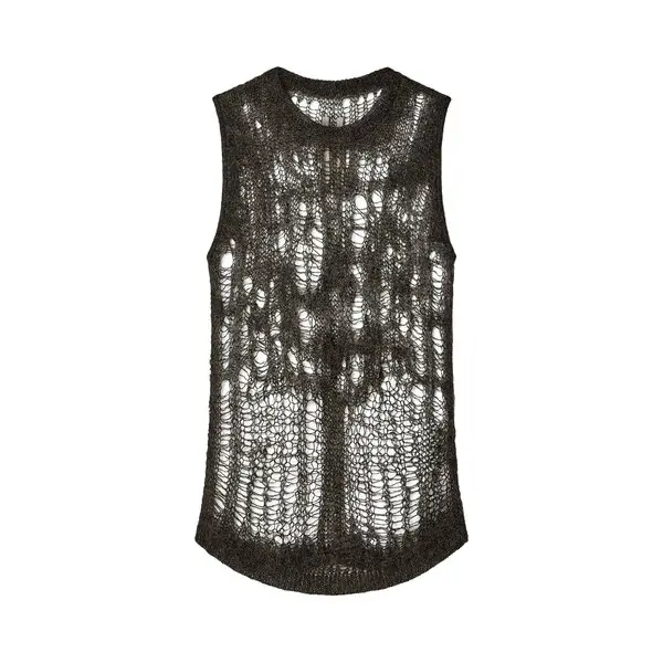 Rick Owens Spider Tank Sweater 'dark Dust - Copper