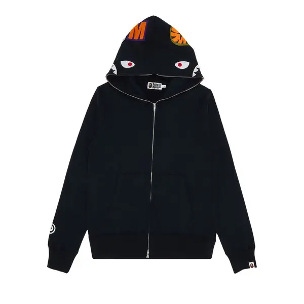 A BATHING APE Shark Full Zip Hoodie - Black