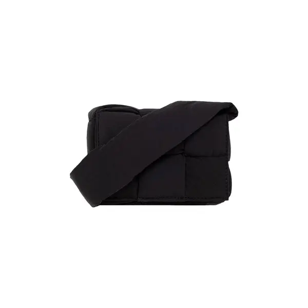 Bottega Veneta Padded Tech Mini Cassette Shoulder Bag - Silver