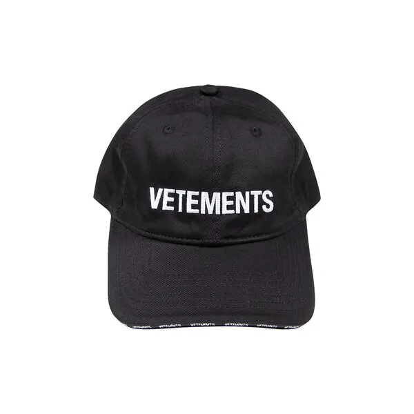 Vetements Iconic Logo Cap - Black