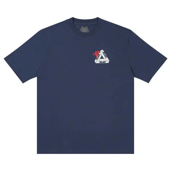 PALACE Tri-hearts T-shirt 'navy - Blue