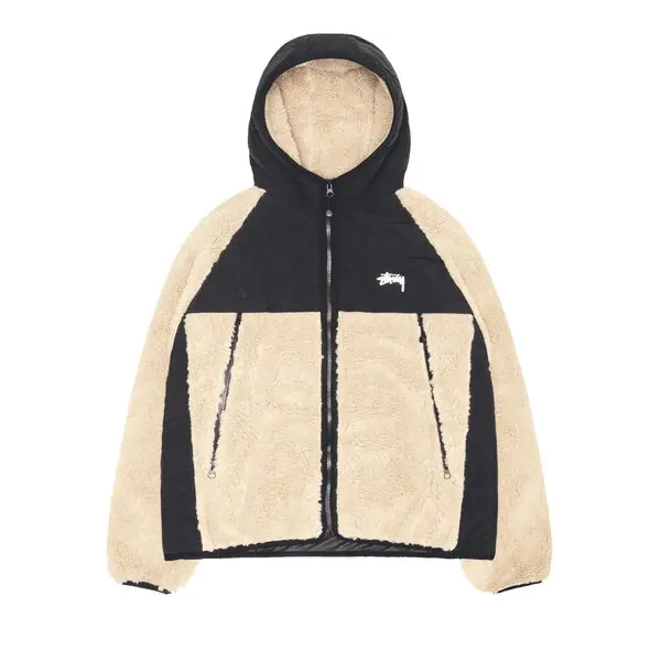 StÜssy Sherpa Paneled Jacket - Tan