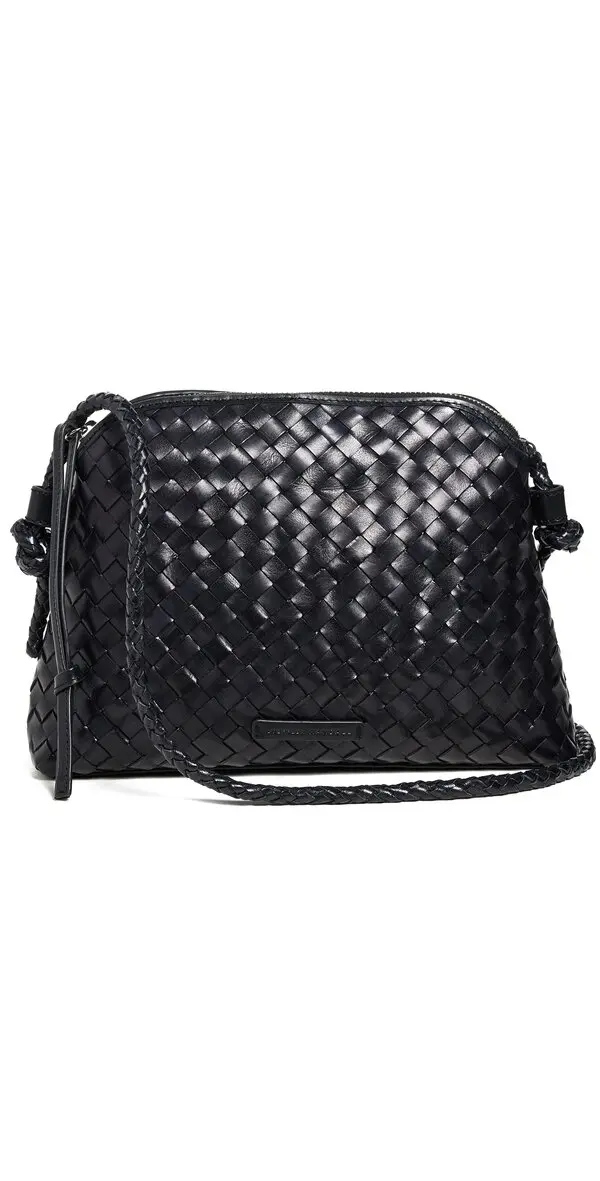 LOEFFLER RANDALL Mallory Woven Crossbody Bag - Black