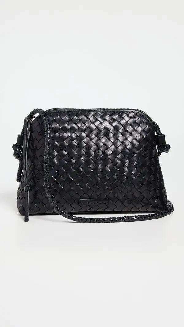 LOEFFLER RANDALL Mallory Woven Crossbody Bag - Black