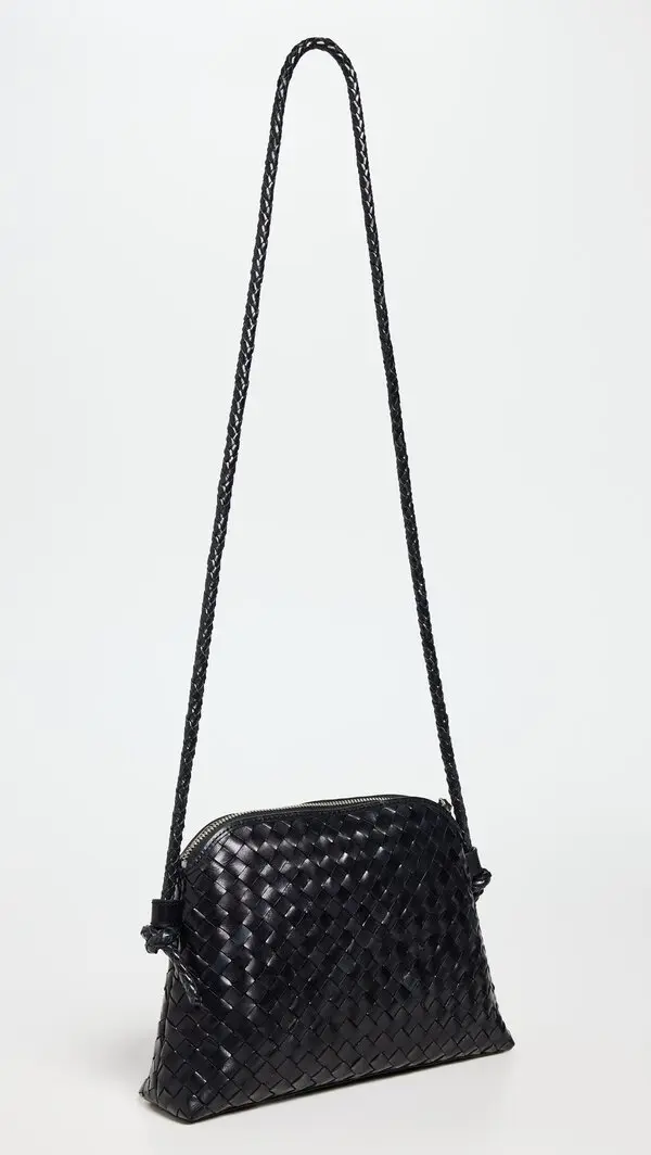 LOEFFLER RANDALL Mallory Woven Crossbody Bag - Black