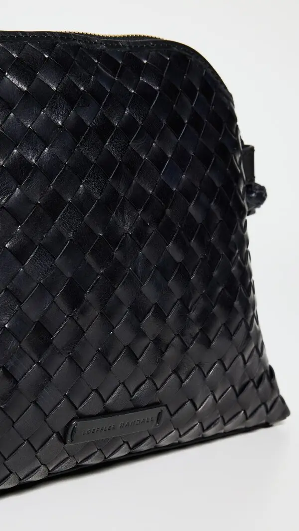 LOEFFLER RANDALL Mallory Woven Crossbody Bag - Black
