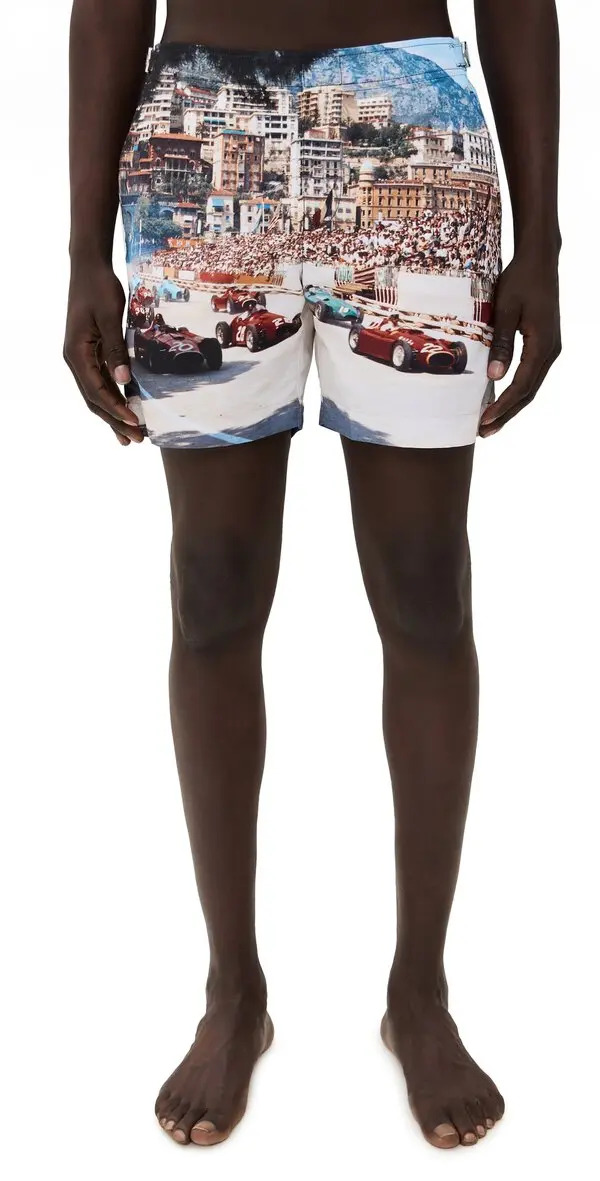 Orlebar Brown Bulldog Photographic Swim Shorts 5.5 - Start Your Engines