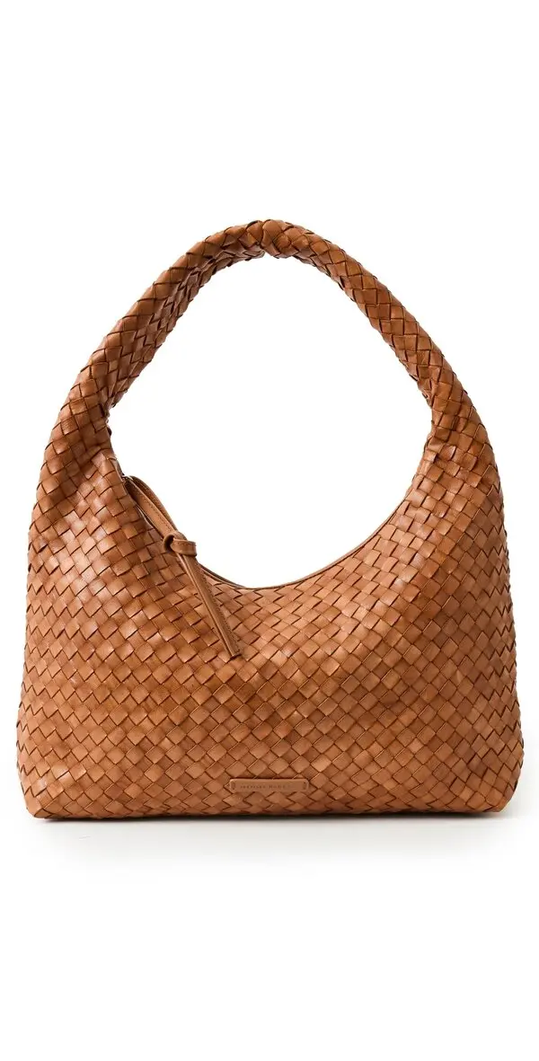 LOEFFLER RANDALL Willow Woven Hobo Bag - Timber