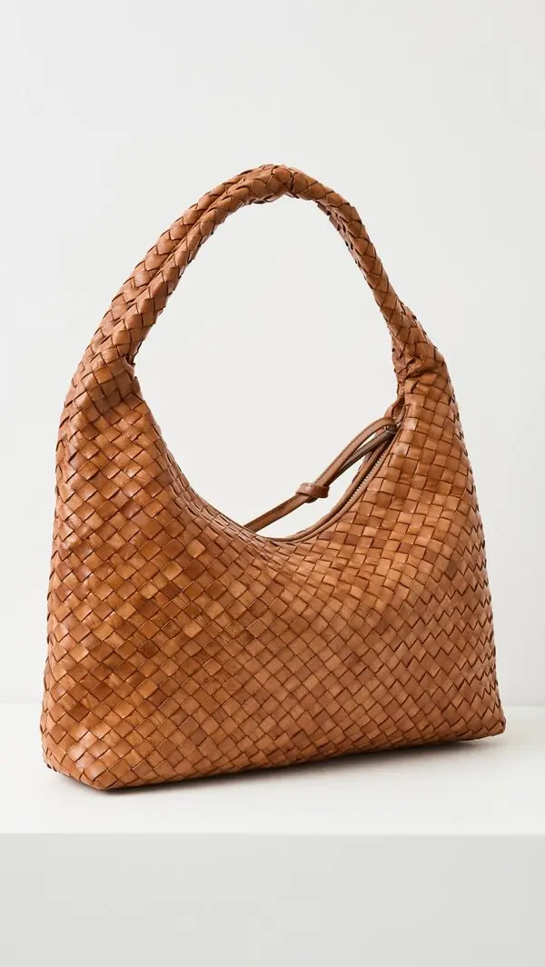 LOEFFLER RANDALL Willow Woven Hobo Bag - Timber