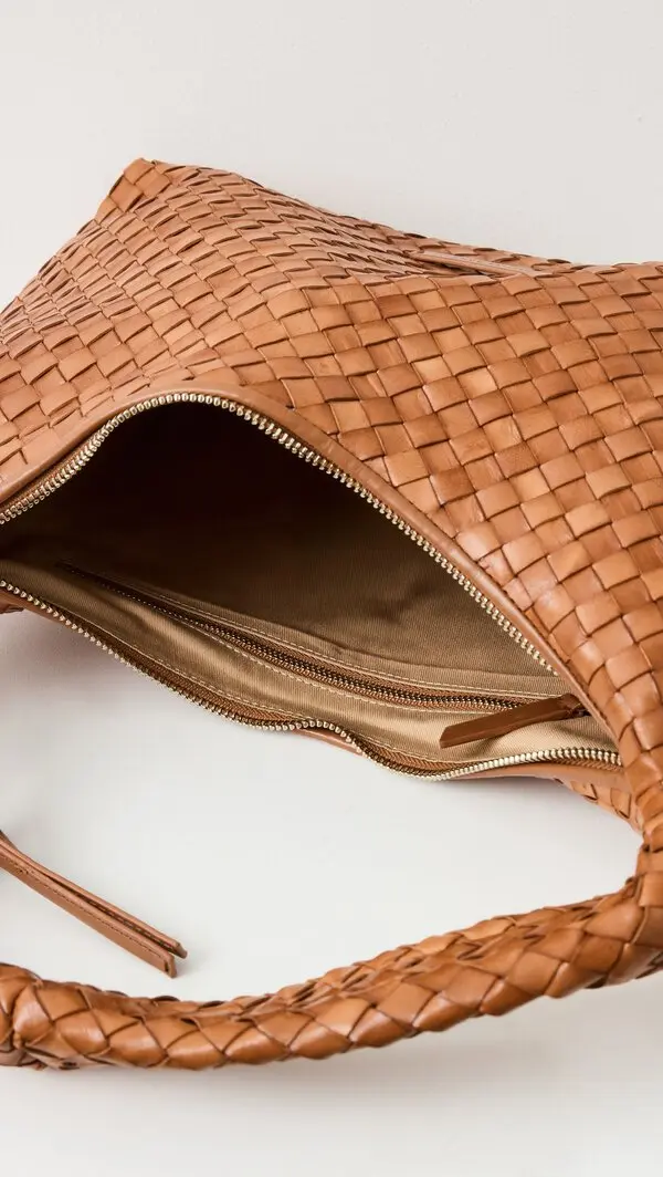 LOEFFLER RANDALL Willow Woven Hobo Bag - Timber