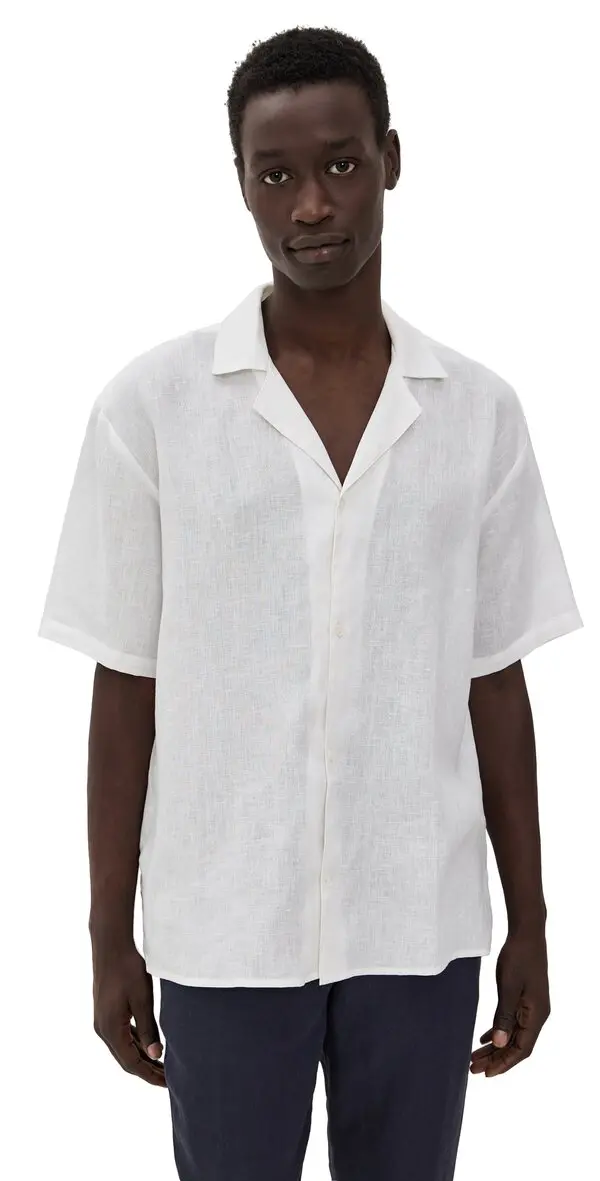 ANCORA The Sand Resort Linen Shirt - Ivory