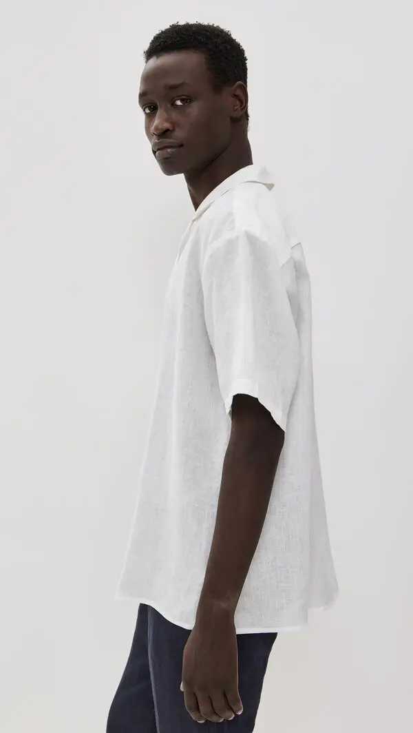 ANCORA The Sand Resort Linen Shirt - Ivory