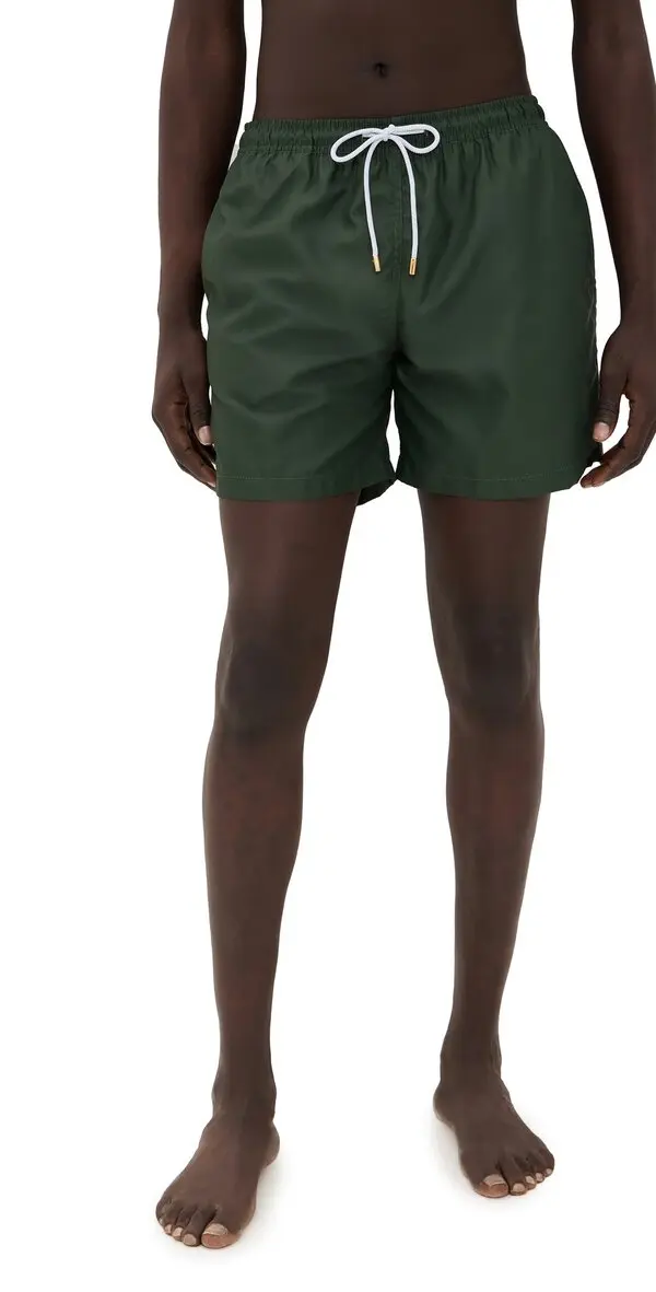 ANCORA The Solid Swim Trunks 5.5 - Olive