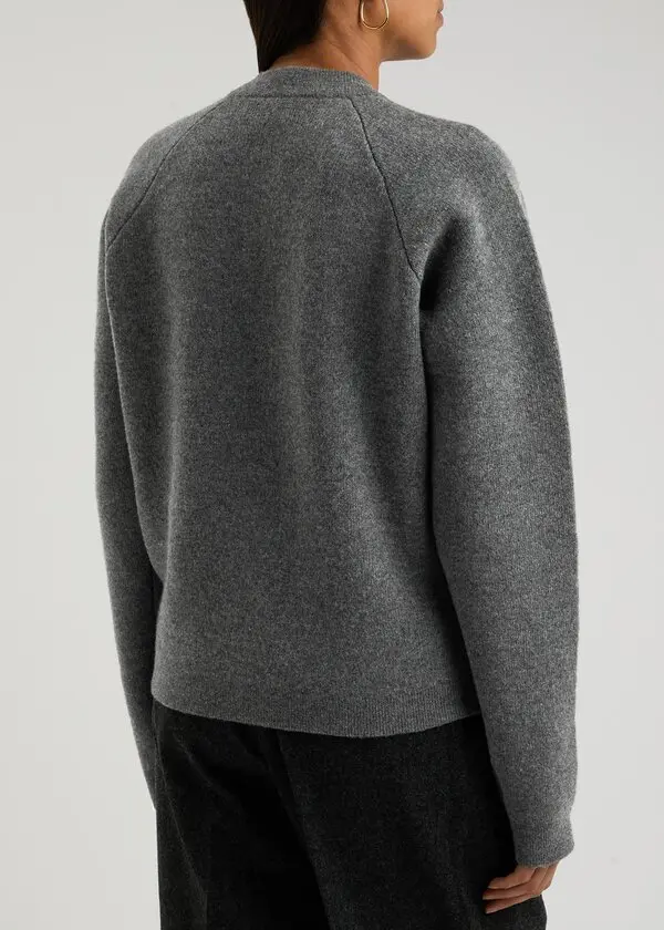 TOTEME Wool-blend Cardigan - Grey