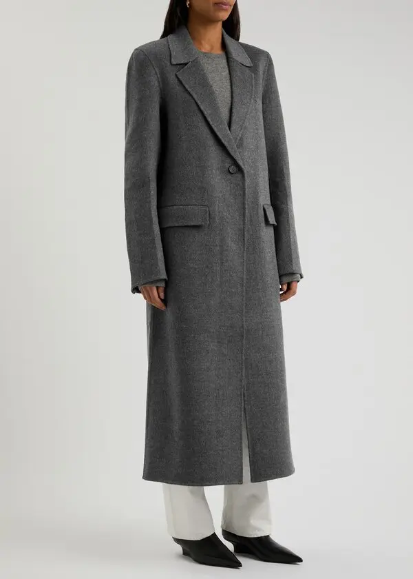 TOTEME Brushed Wool Coat - Grey