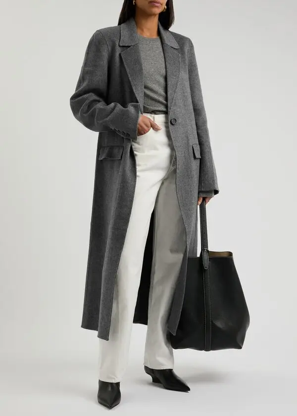 TOTEME Brushed Wool Coat - Grey