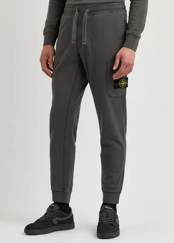 Stone Island Logo Cotton Sweatpants