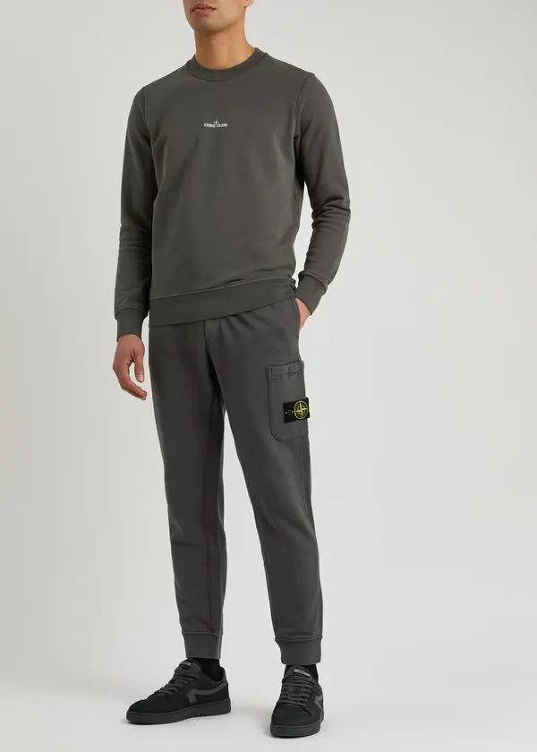 Stone Island Logo Cotton Sweatpants