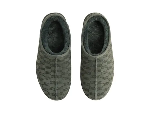 Kith Kithmas Monogram Shearling Slippers - Stadium
