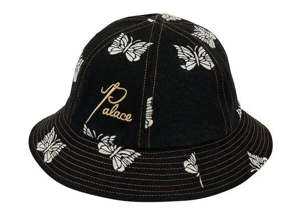 PALACE X Needles Denim Bucket Hat - Black