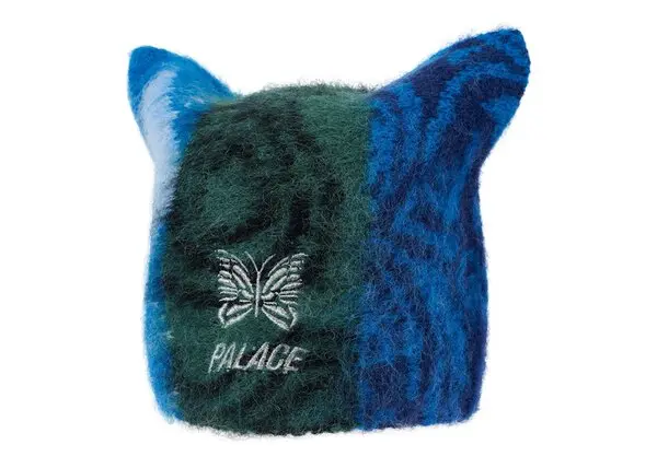 PALACE X Needles Hairy Square Beanie - Multi Fabric
