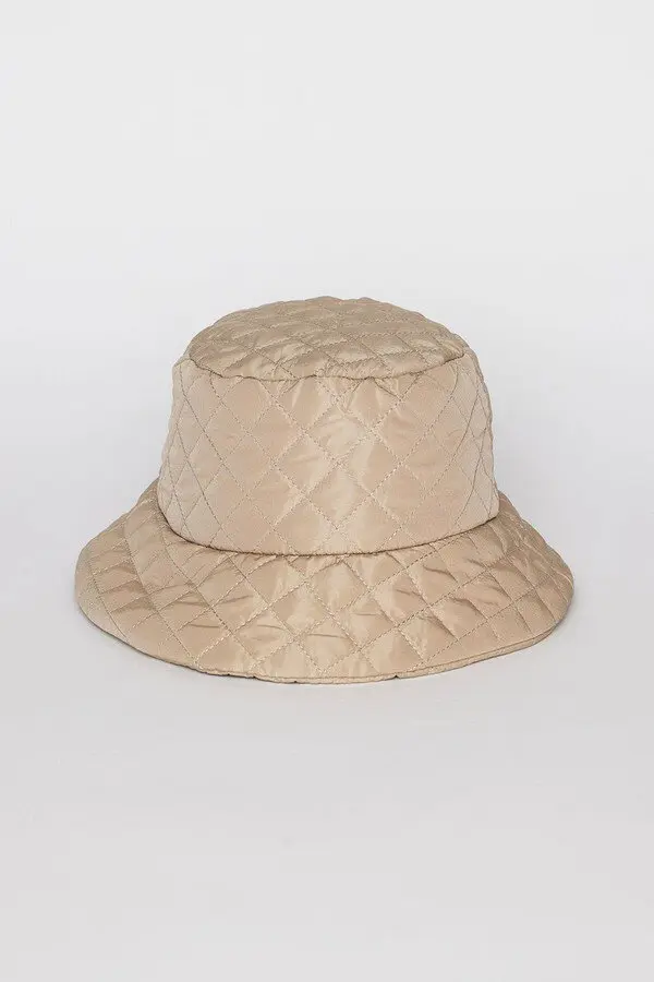 Velvet By Graham & Spencer Modern Quilted Bucket Hat - Black