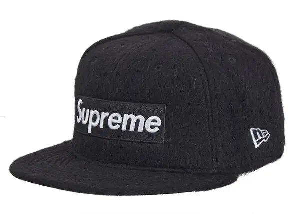 Supreme Mohair Box Logo Cap - Black