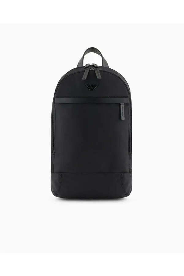 Emporio Armani Asv Recycled Nylon Backpack - Black