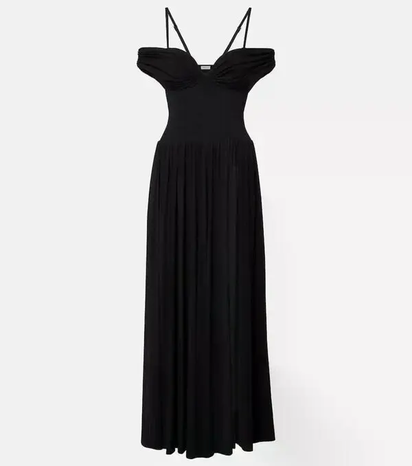 Simkhai Amarantha Off-shoulder Maxi Dress - Black