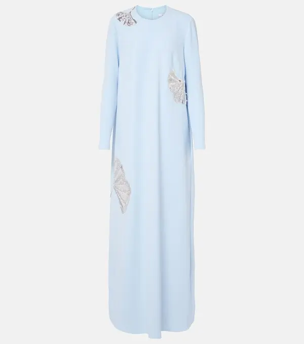 Safiyaa Naima Embellished Gown - Blue