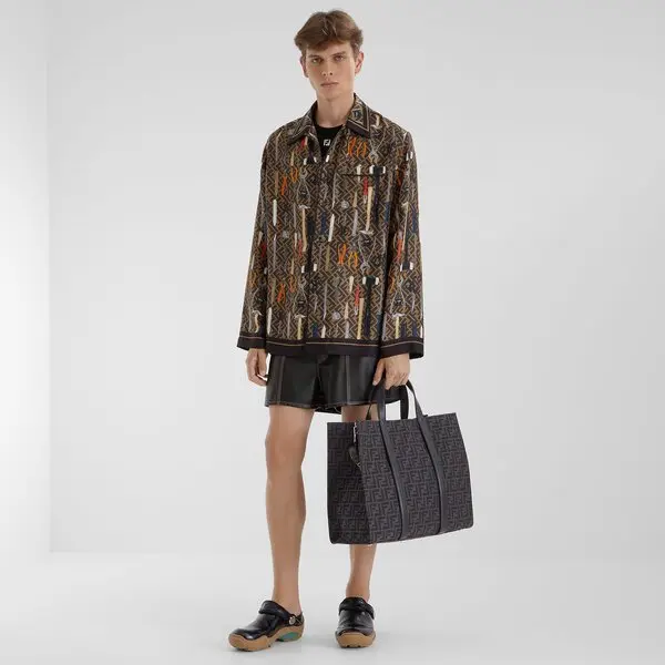 Fendi Ff Jacquard Shopper - Multicolour