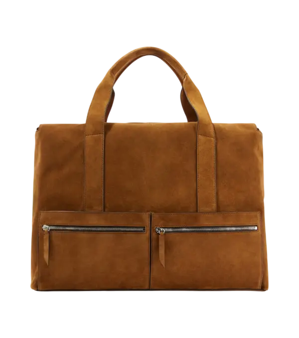 METIER Métier Racer 53 Suede Duffle Bag - Brown