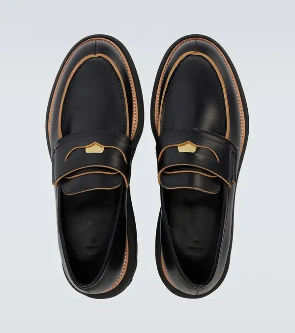 Sacai Leather Platform Loafers