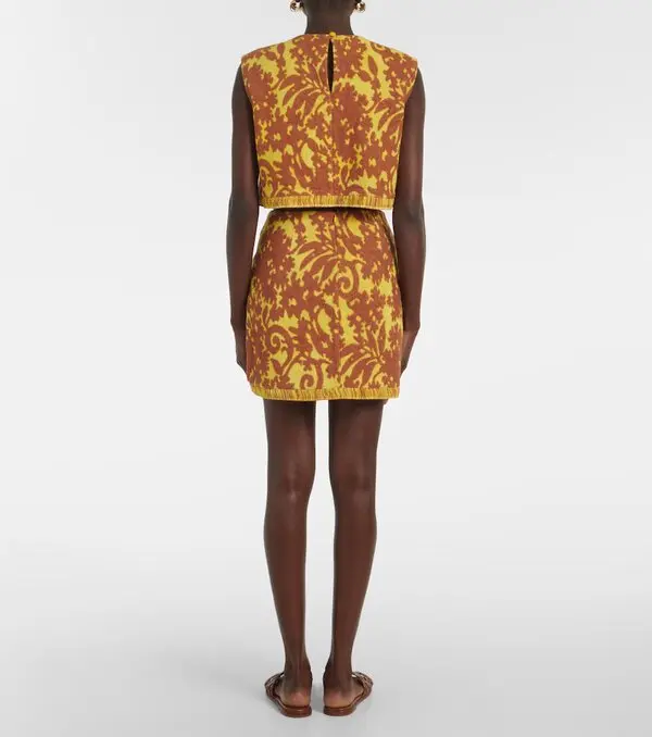 ALEMAIS Alémais Amarillo Printed Crop Top