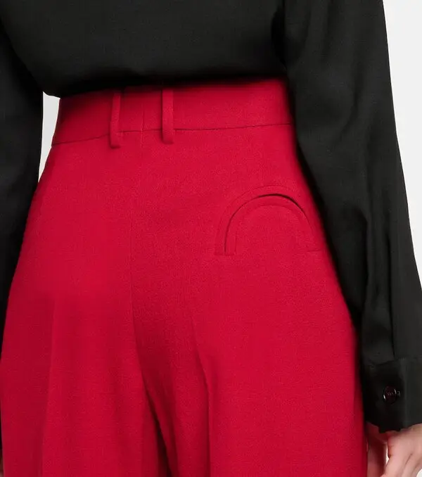 BLAZÉ MILANO Wool Wide-leg Trousers
