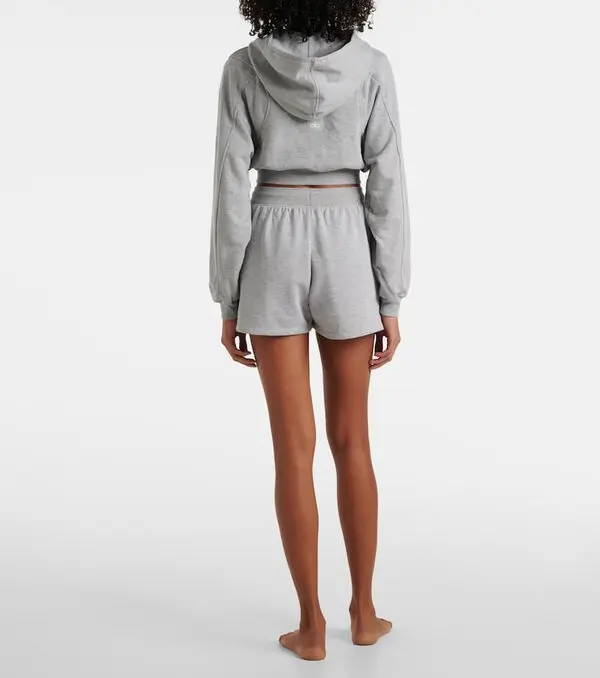 Alo Yoga Sweet Escape Cotton-Blend Hoodie - Grey | Editorialist