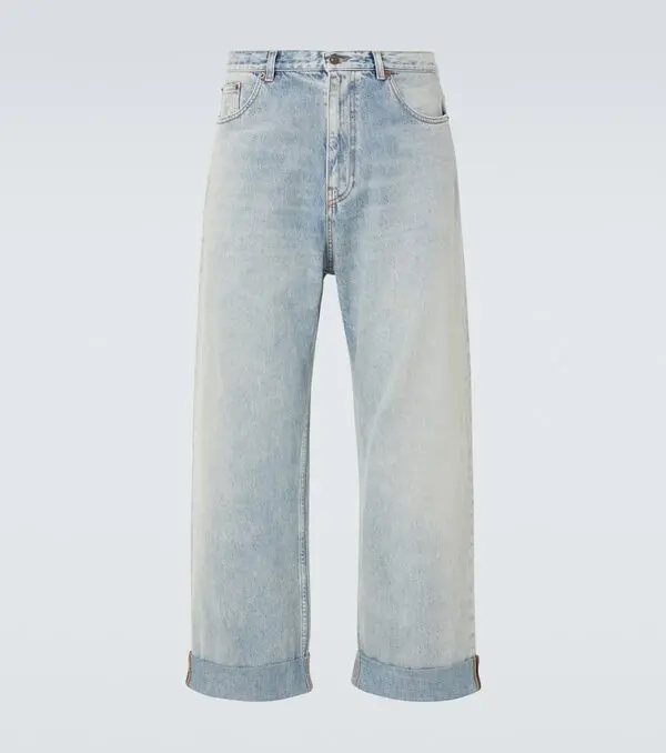 Valentino Garavani High-rise Straight Jeans - Blue