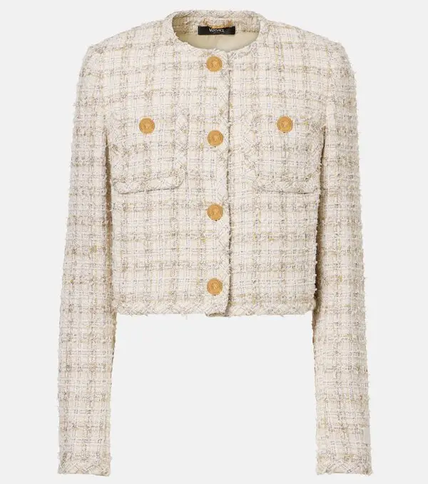 Versace Medusa Tweed Jacket - Multicoloured