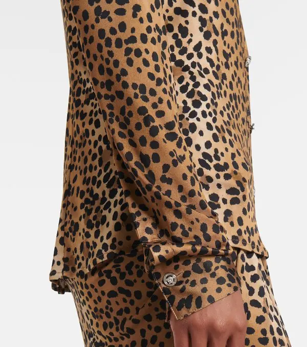 Versace Leopard-print Viscose Shirt