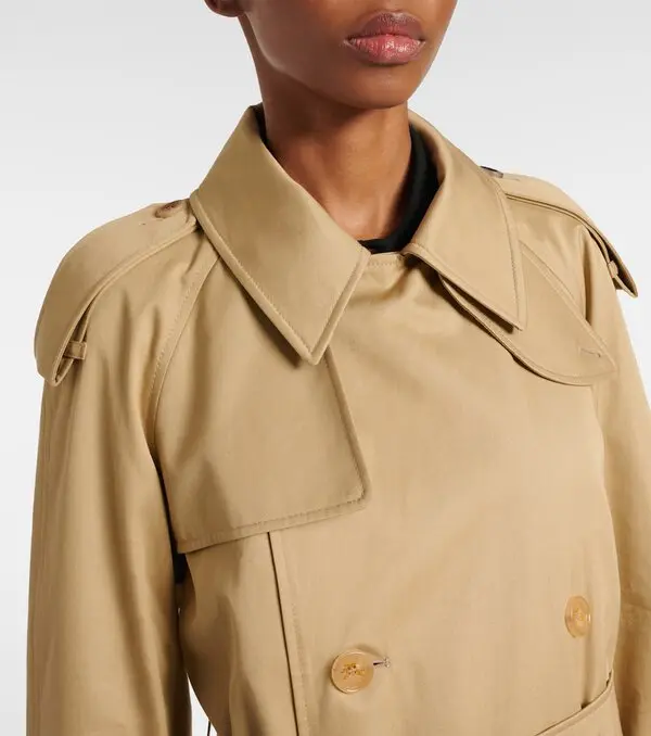 Burberry Belted Cotton Gabardine Trench Coat