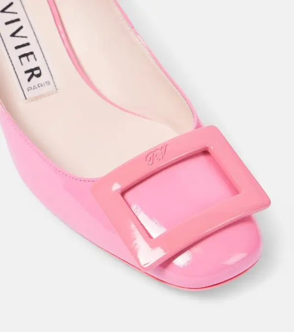 ROGER VIVIER 45 Leather Pumps - Pink
