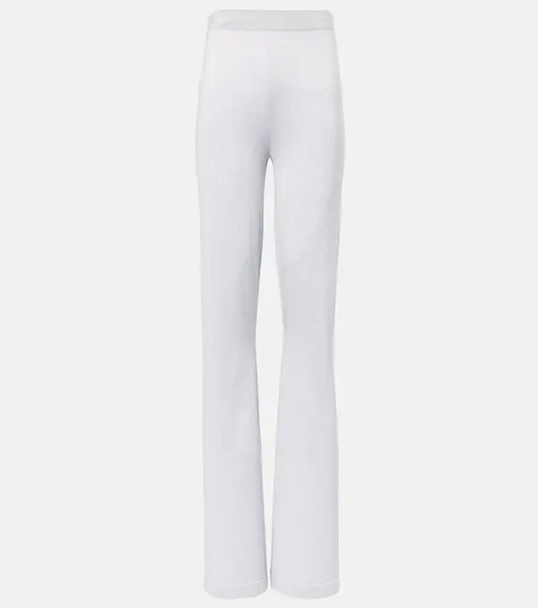 Missoni Lamé Straight Leg Pants - Silver