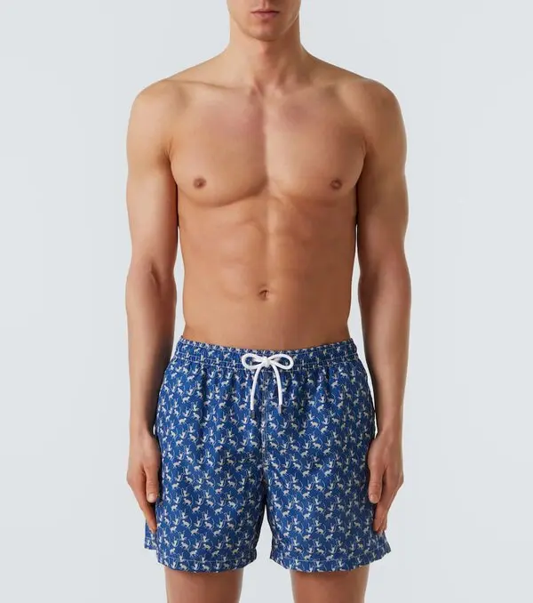 Fedeli Printed Swim Trunks