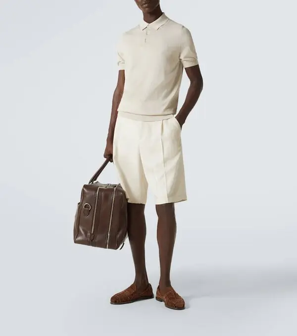 Fedeli Cotton Polo Shirt - Beige