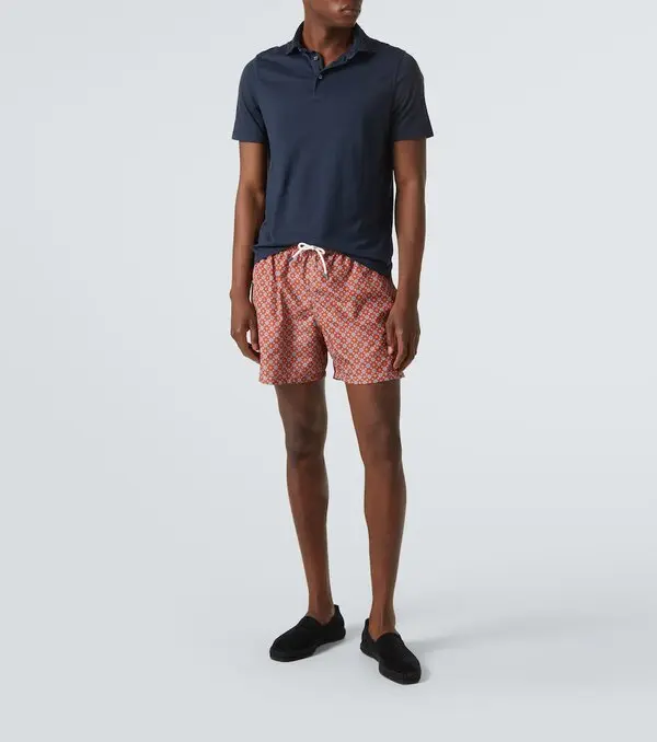 Fedeli Cotton Polo Shirt - Blue