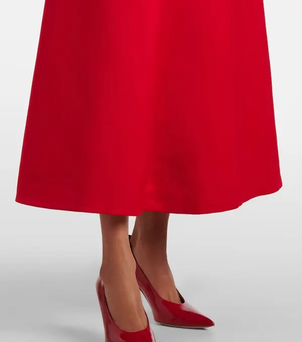 EMILIA WICKSTEAD Abella Embellished Satin Midi Dress