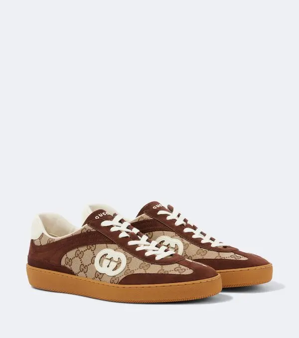 Gucci Interlocking G Sneakers - Brown
