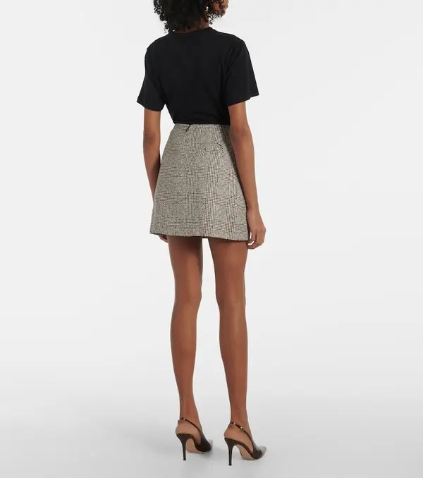 BLAZÉ MILANO Coci Linen-blend Miniskirt - Beige