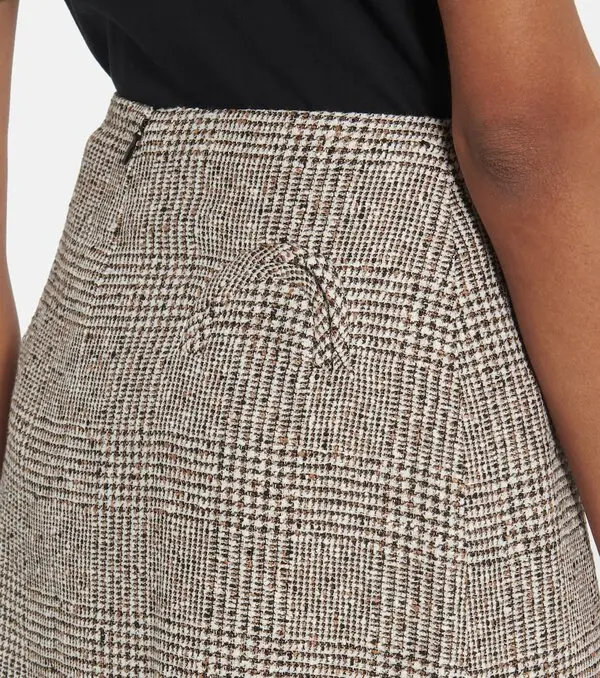 BLAZÉ MILANO Coci Linen-blend Miniskirt - Beige